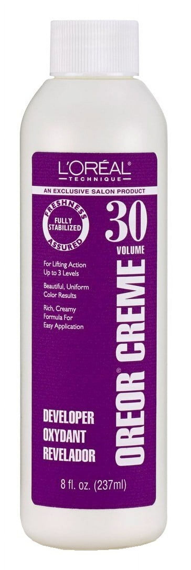 Loreal Oreor Creme 30 Volume Developer 8 Ounce (235ml) (Pack of 2 ...