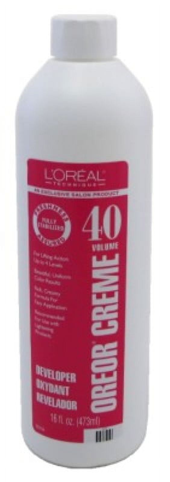 Loreal Oreor Creme 40 Volume Developer 16 Ounce (473ml) (Pack of 2 ...