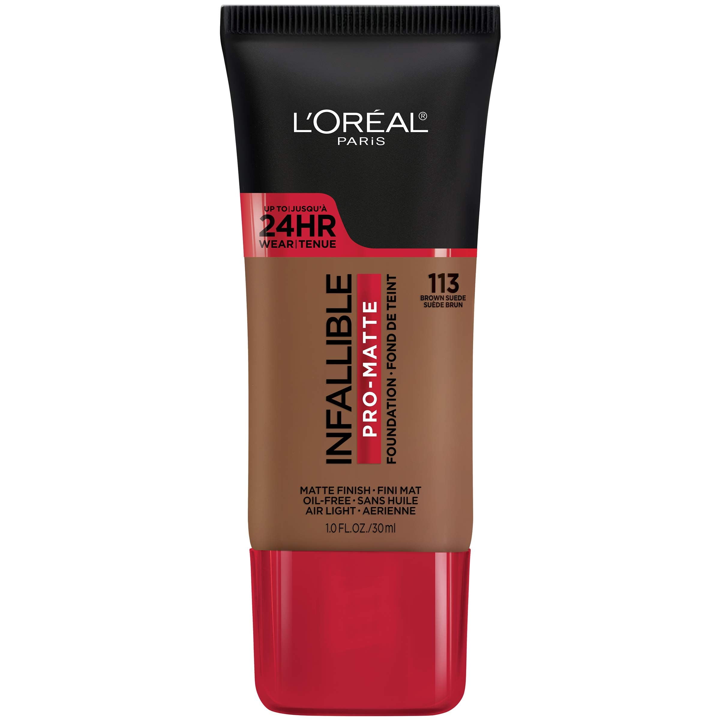 Loreal Paris Cosmetics Makeup Infallible Pro-Matte Liquid Longwear Foundation, Brown Suede, 1 Fl ...