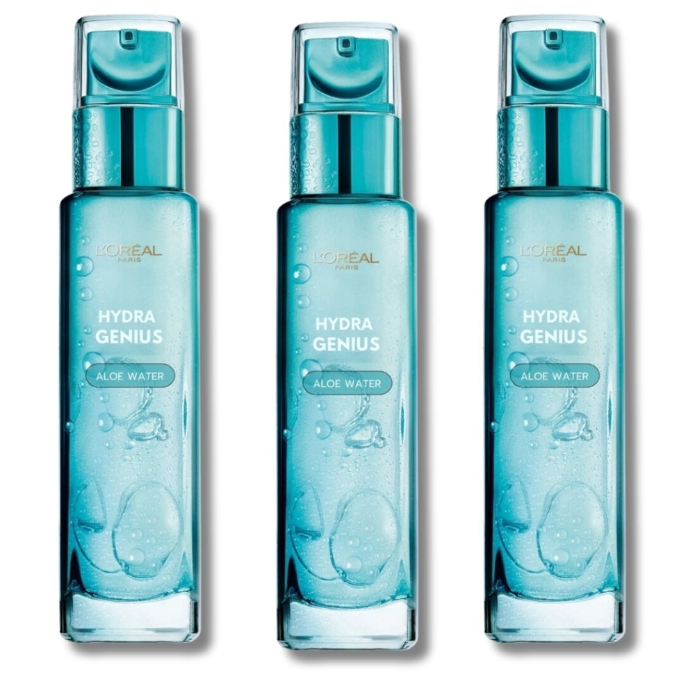 Loreal Paris Hydra Genius Hyaluronic Acid + Aloe Vera Liquid Moisturiser for Normal to Dry Skin ...