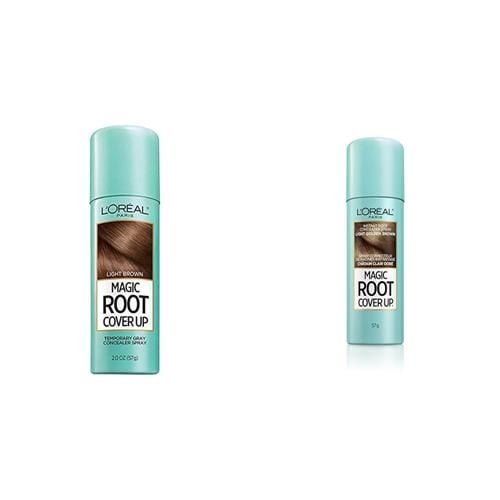 Loreal Paris Magic Root Cover Up Gray Concealer Spray Light Brown And ...