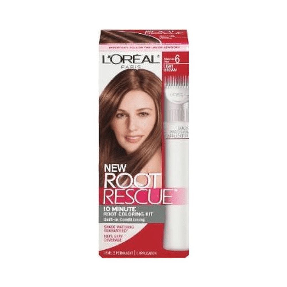 Loreal Paris Root Rescue 10 Minute Root Coloring Kit, Light Brown Hair ...