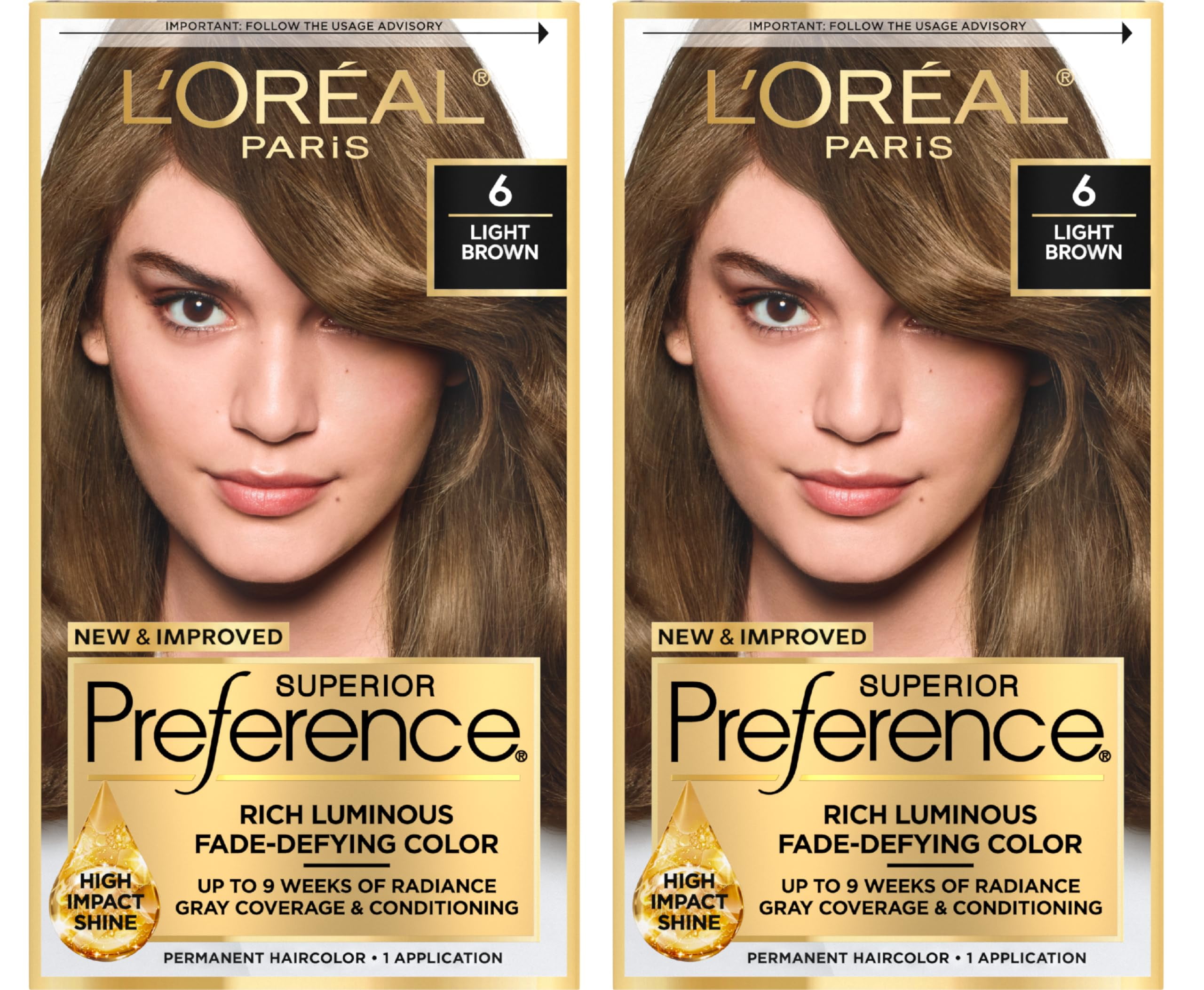 Loreal Paris Superior Preference Luminous Fade-Defying Permanent Hair ...