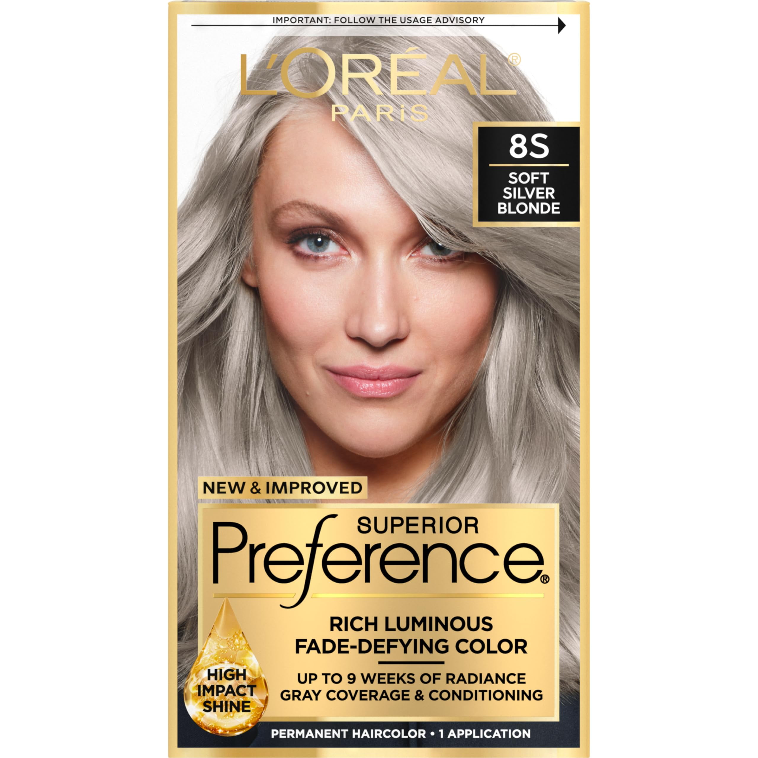Loreal Paris Superior Preference Luminous Fade-Defying Permanent Hair ...