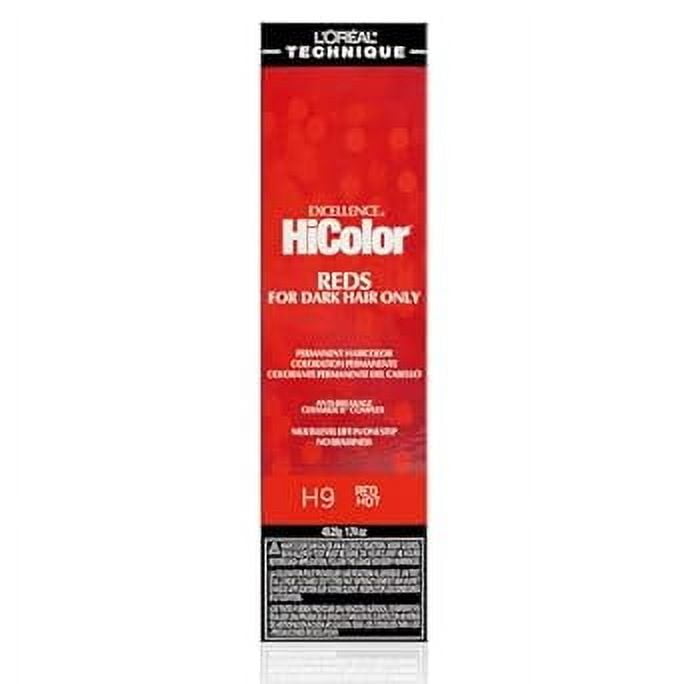 Loreal Technique Excellence HiColor Permanent Hair Color Creme H9 Red ...