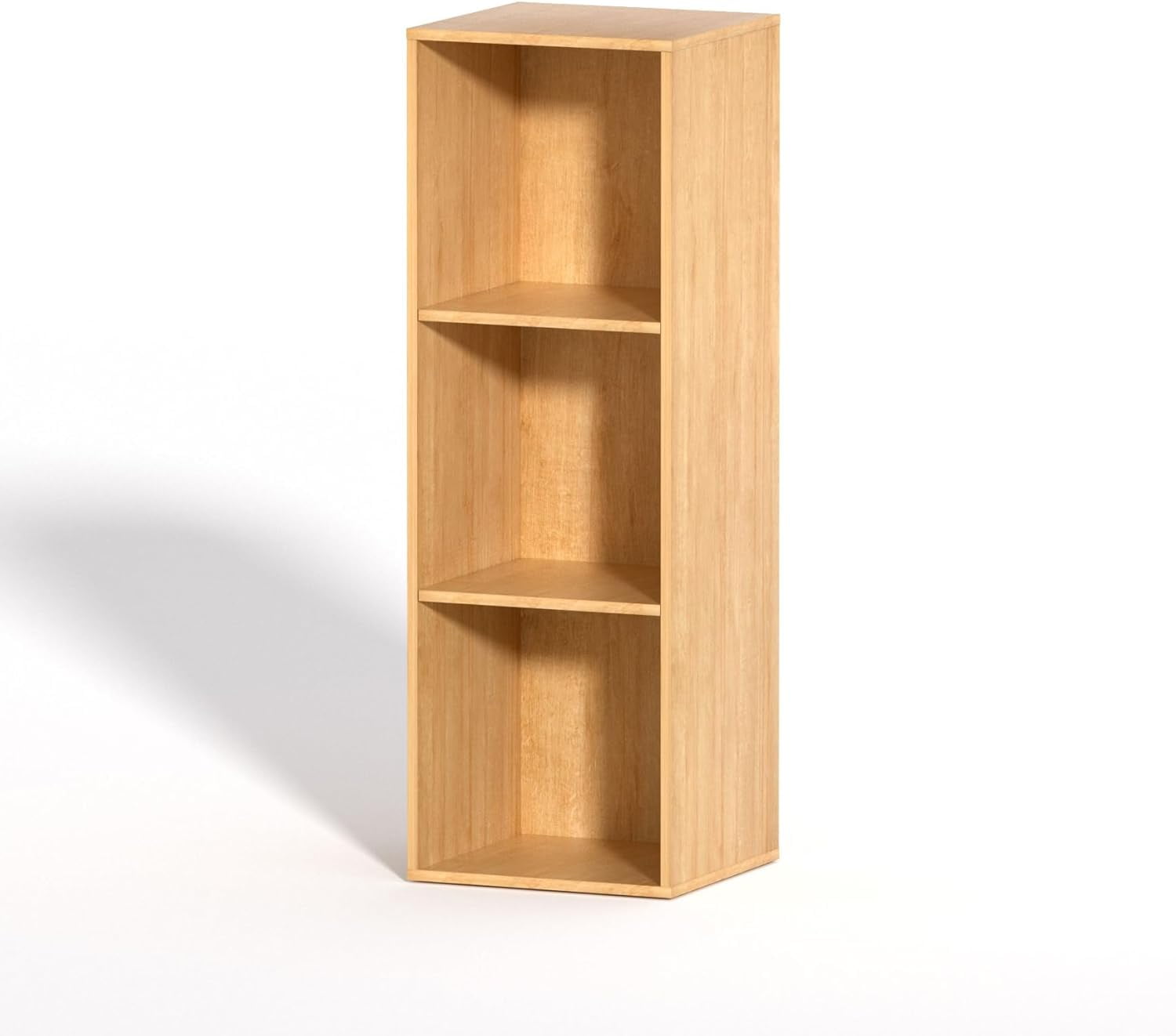 Lorelia 3 Cube Storage Organizer, 3 Tier Cube Low Bookcase Freestanding ...