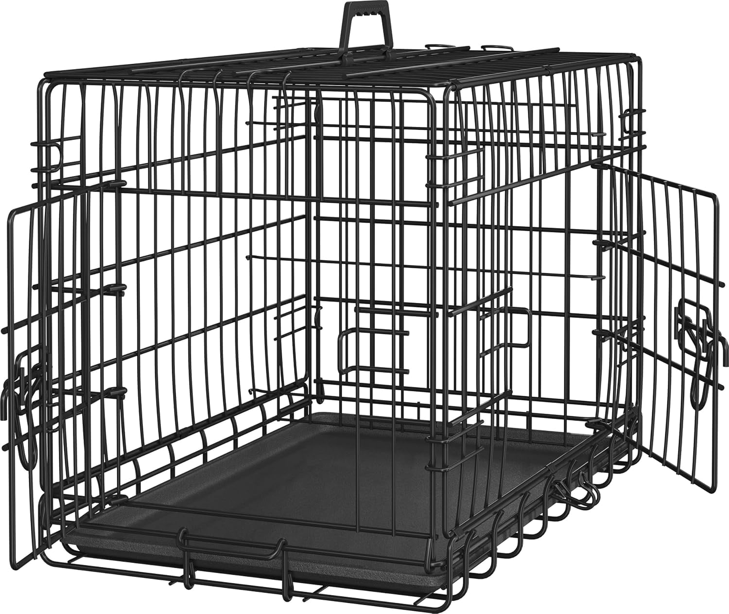 Lorelia 30 in Small Animal Cage Double Door Bunny Cage Folding Rabbit ...