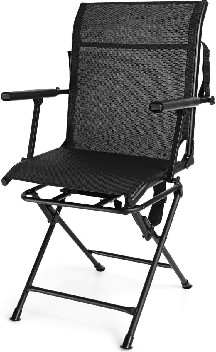 Lorelia 360-Degree Hunting Swivel Chair, Ground Blind Chairs w/Armrest ...