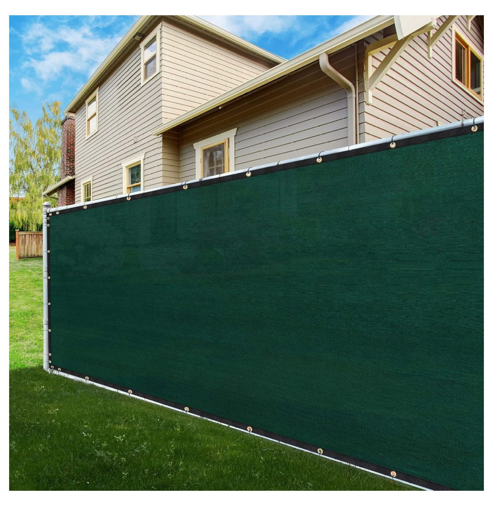 Lorelia 4' x 117' Green Fence Privacy Screen Windscreen Shade Fabric ...
