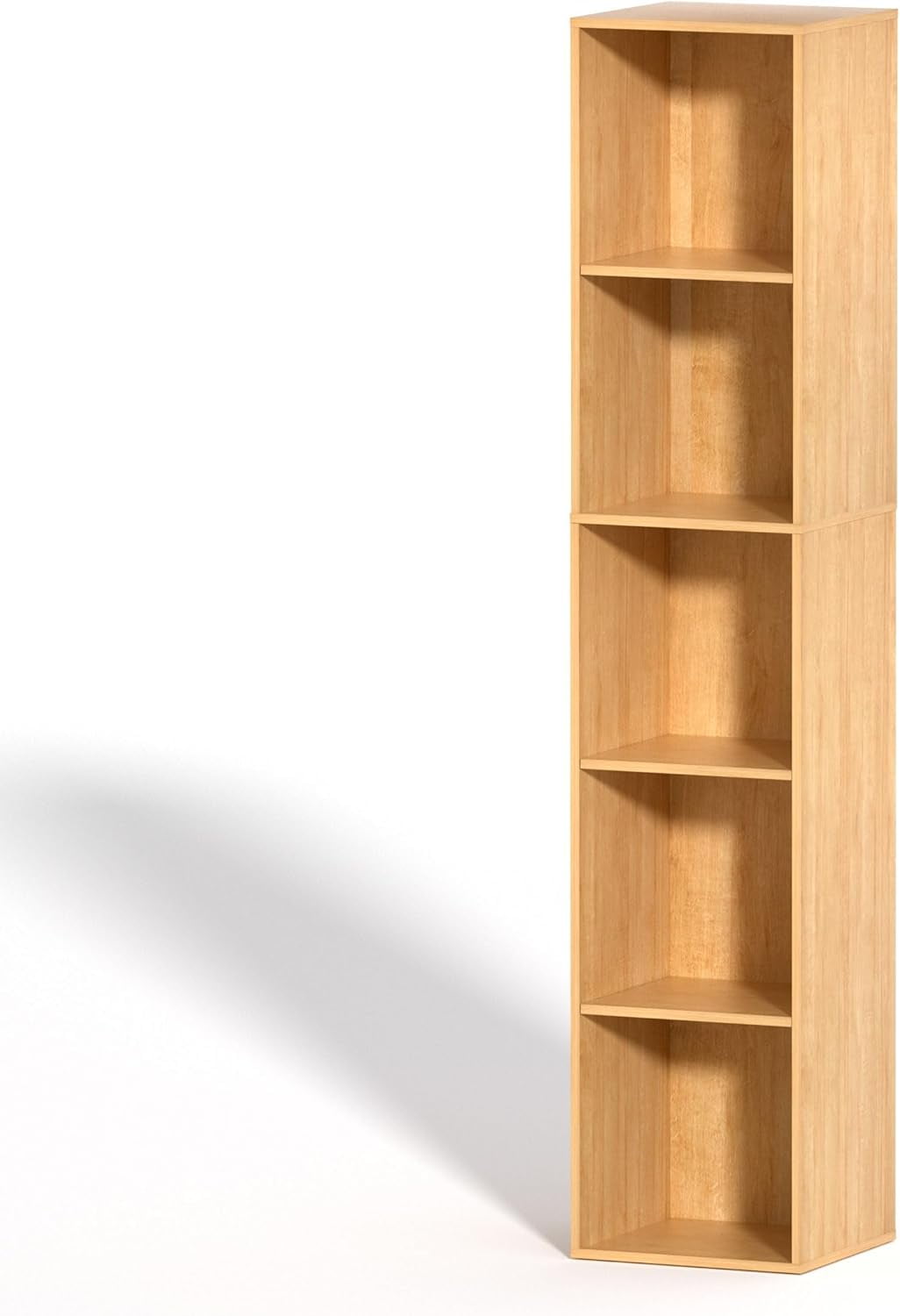 Lorelia 5 Cube Storage Organizer, 5 Tier Vertical Cube Bookcase ...