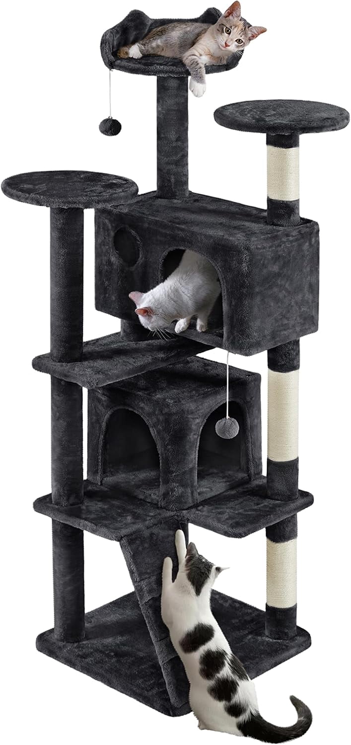 Lorelia 70in Cat Tree, Multi-Level Cat Tower with Scratching Post ...