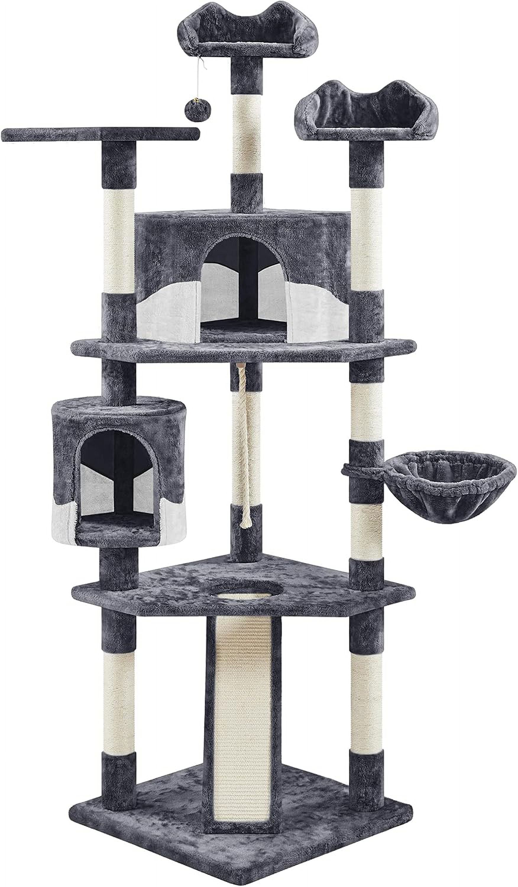 Lorelia 79 inches Cat Tree Tower Kitten condo Play House Furniture ...
