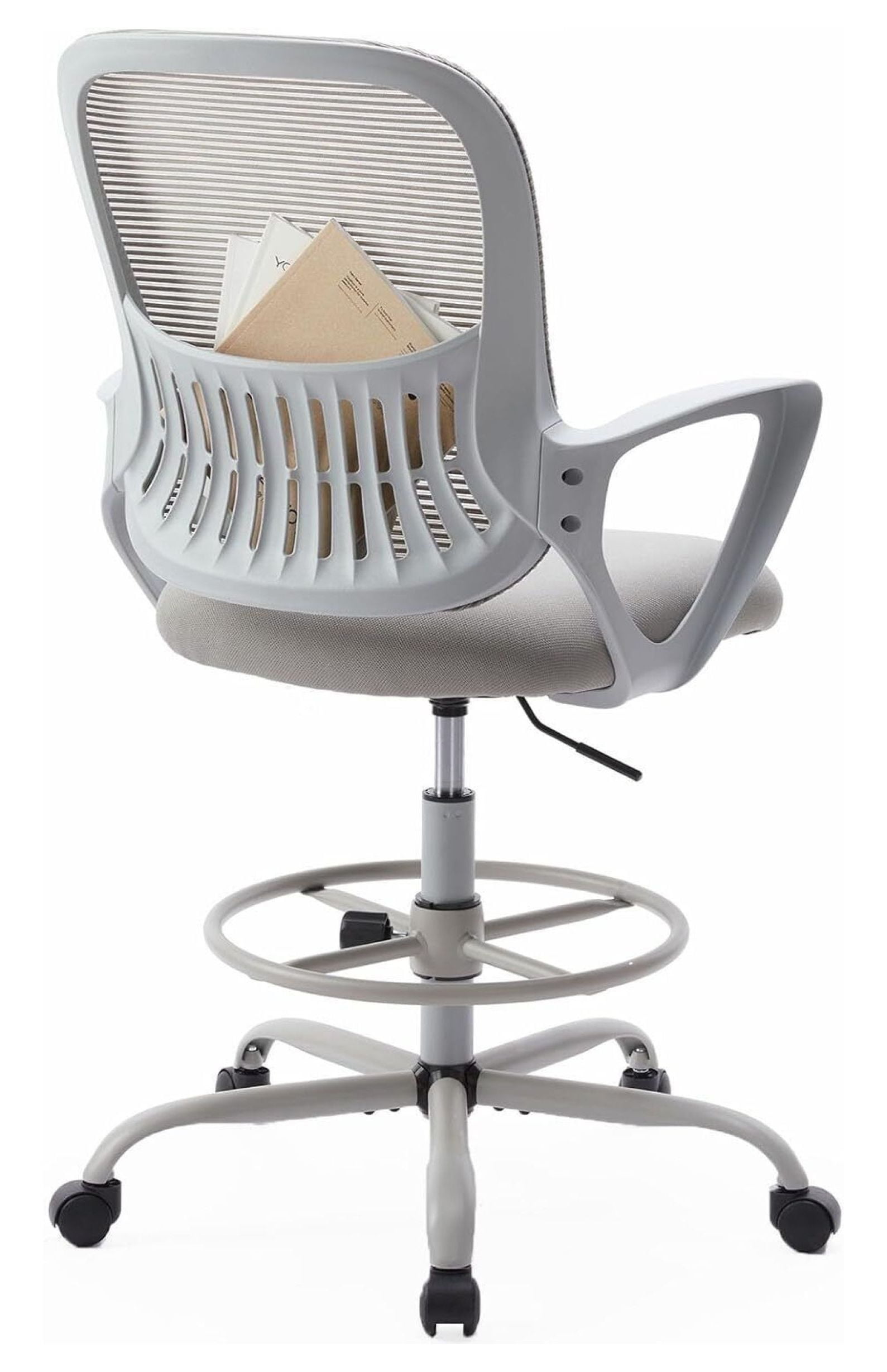 Lorelia Adjustable Drafting Chair Tall Home Office Ergonomic Standing ...