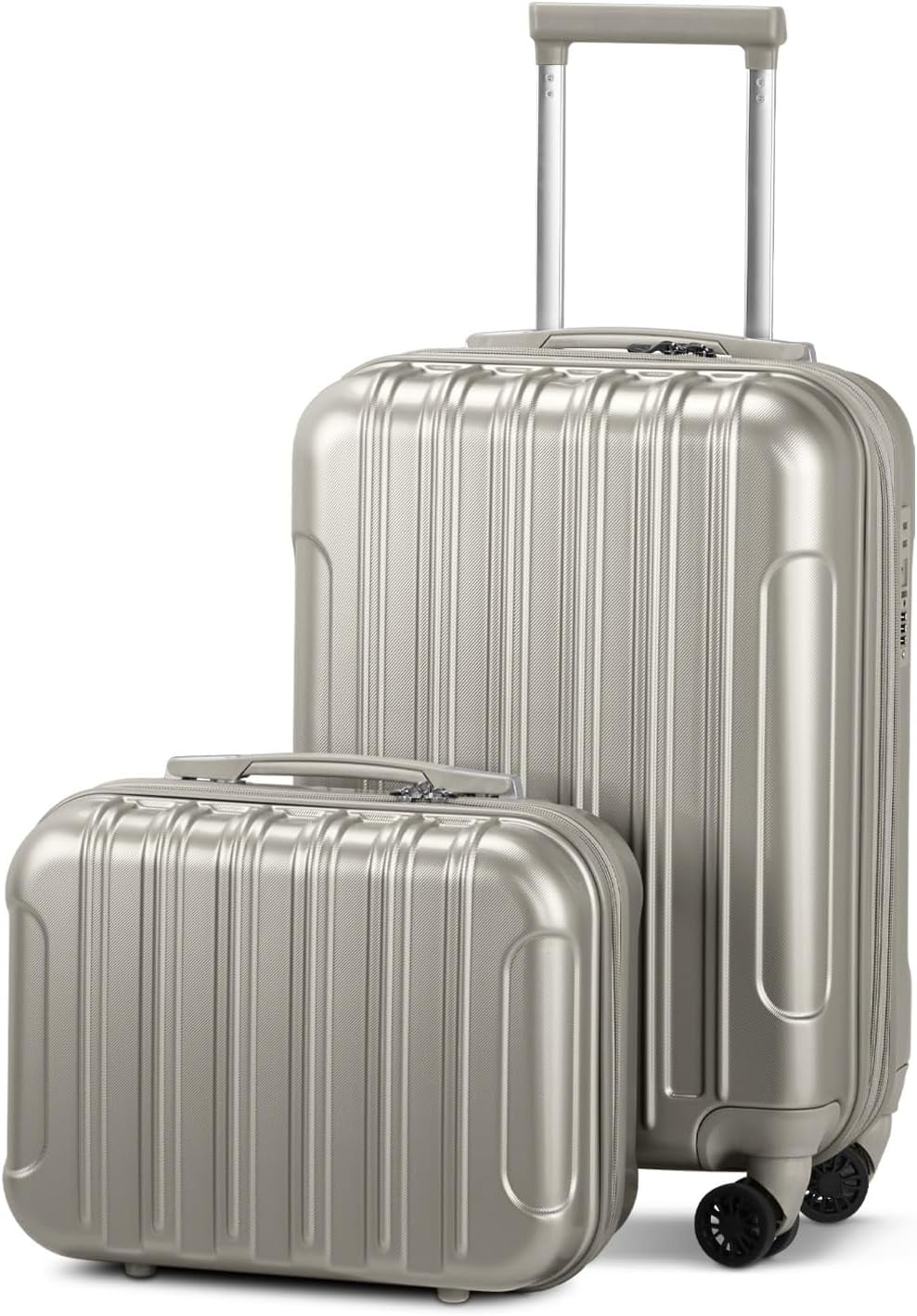 Lorelia Expandable Carry on Luggage Airline Approved, 2 Piece Hardshell ...