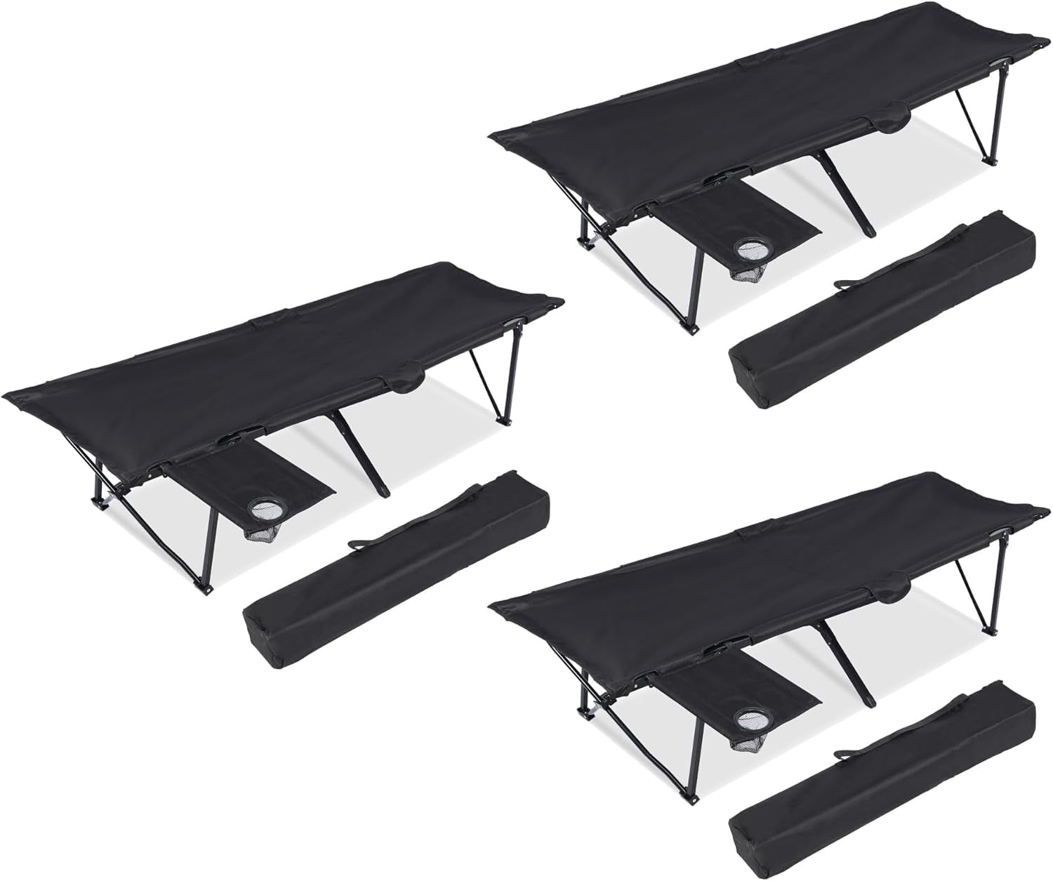 Lorelia Folding Camping Cot with Storage Bag for Adults, Portable and ...