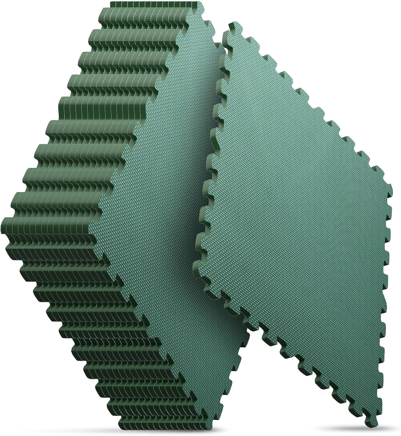 Lorelia Home Gym Mat, Puzzle Exercise Mat, EVA Interlocking Foam Floor ...