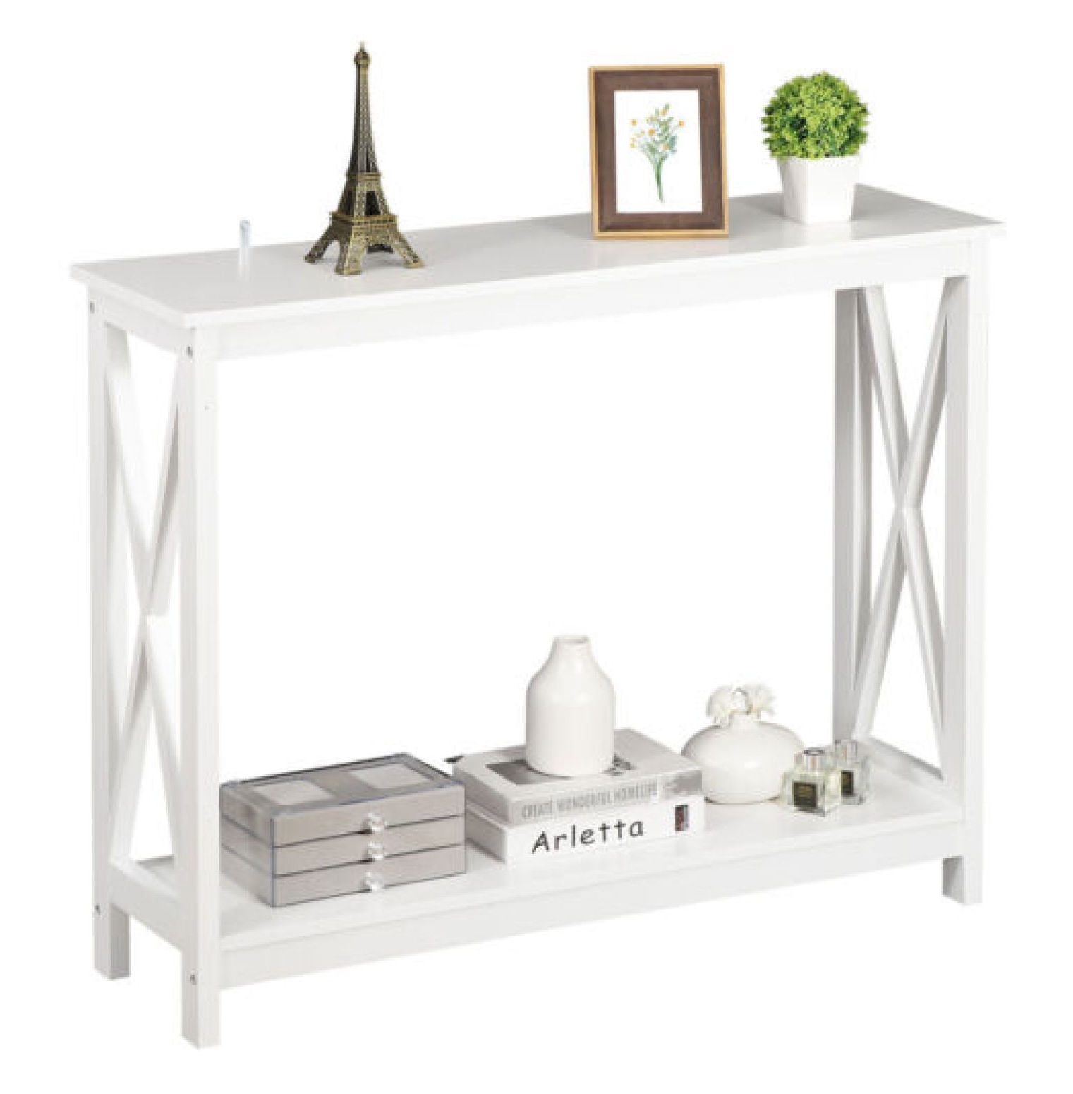 Lorelia Multi-Color Console Table Accent Side Stand Entryway Narrow ...