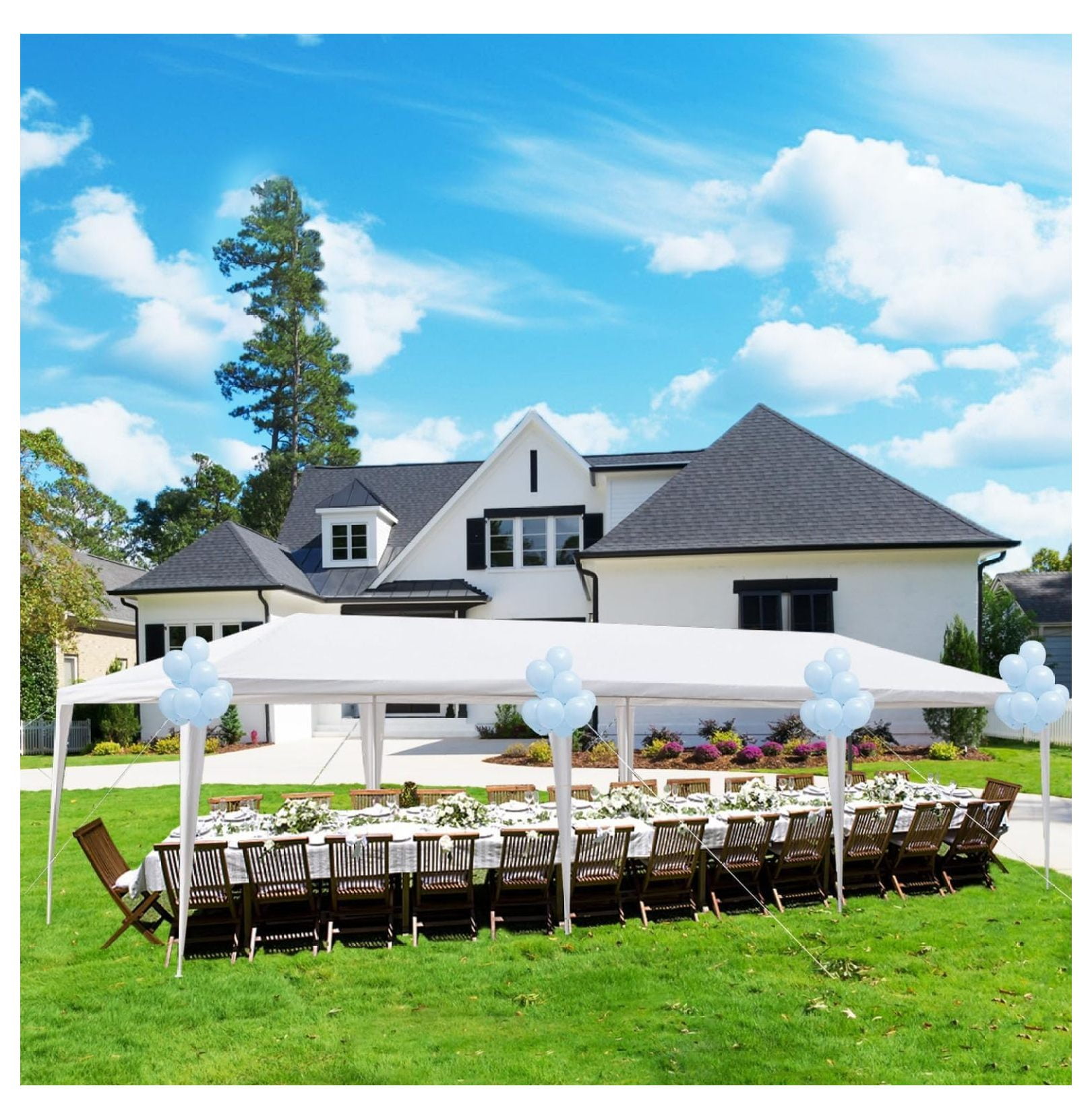 Lorelia Outdoor Gazebo Canopy Wedding Party Tent Camping Shelter ...