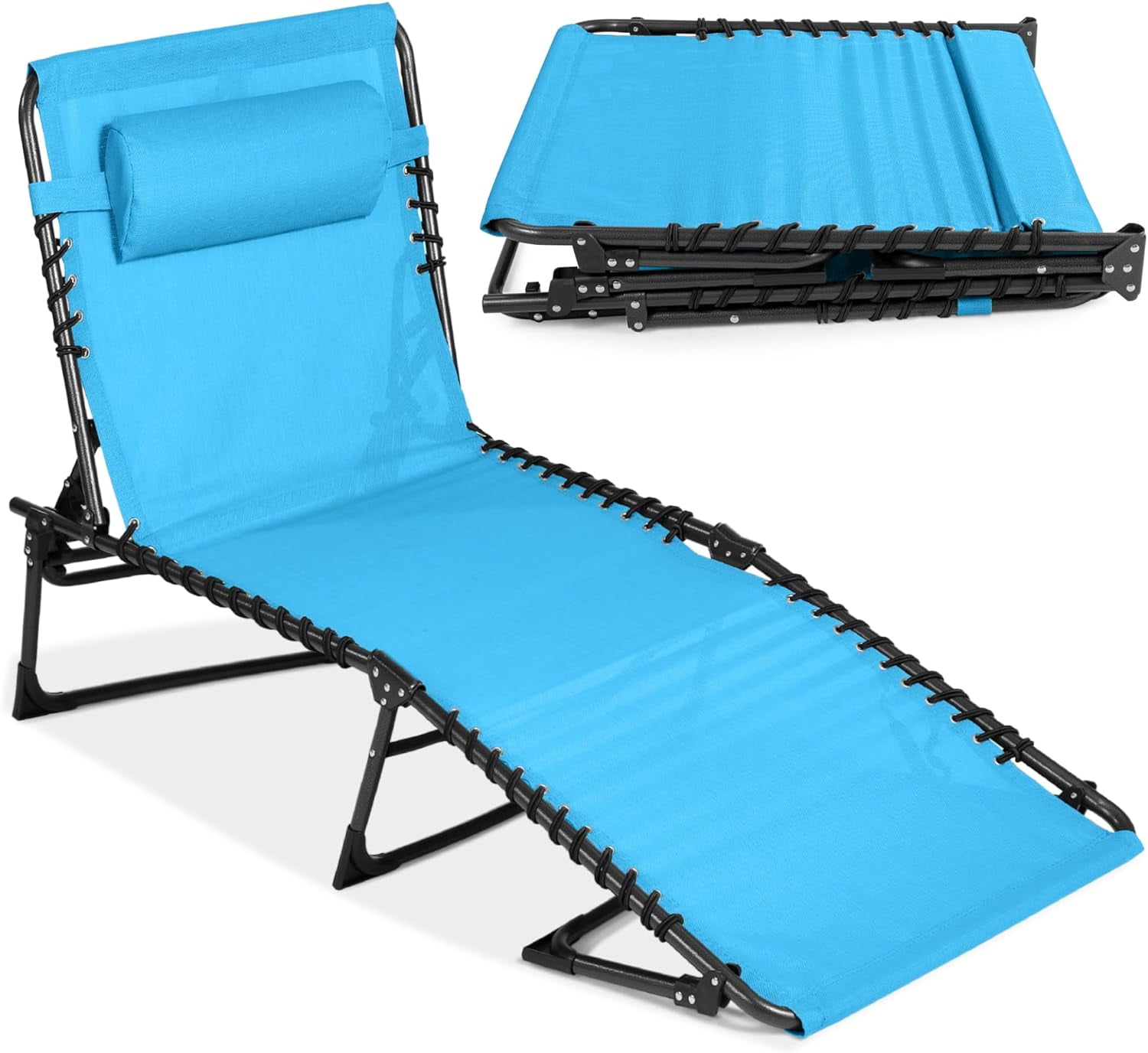 Lorelia Patio Chaise Lounge Chair, Portable Outdoor Folding Recliner ...