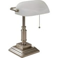 Lorell 15" Classic Banker's Lamp, Silver - Walmart.com