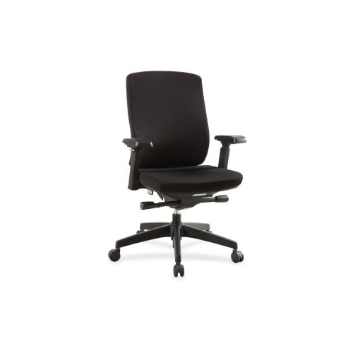 Lorell 42172 Mid-Back Chairs With Adjustable Arms - Walmart.com