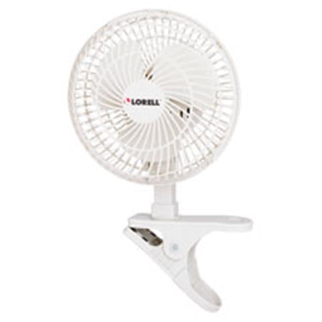 Lorell 6 in. Personal Clip-On Fan - White - Walmart.com