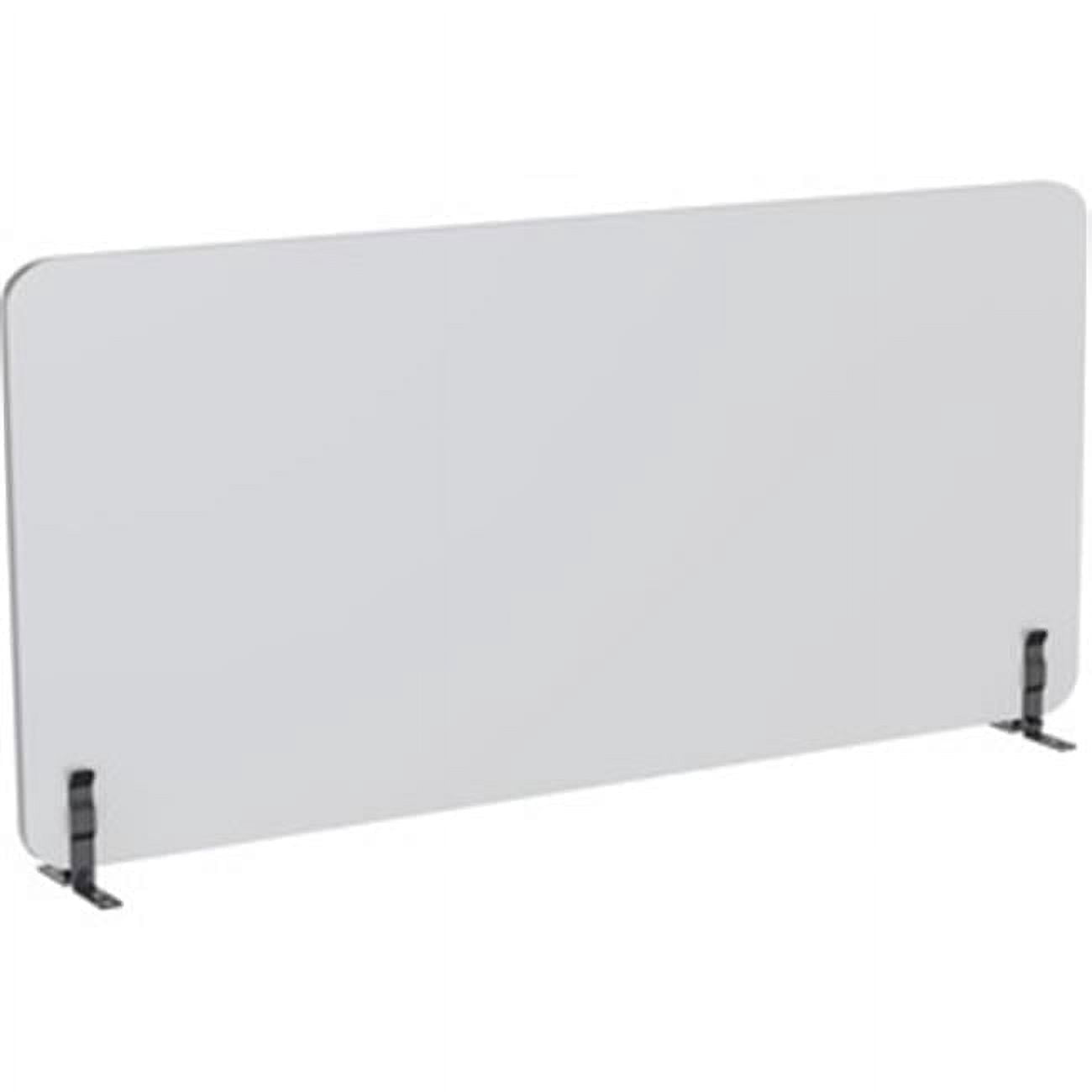 Lorell 60 in. Acoustic Desktop Privacy Screen Panel, Light Gray ...