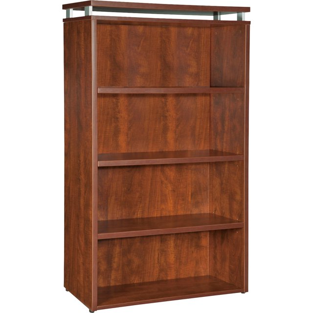 Lorell Ascent Bookcase, Cherry - Walmart.com