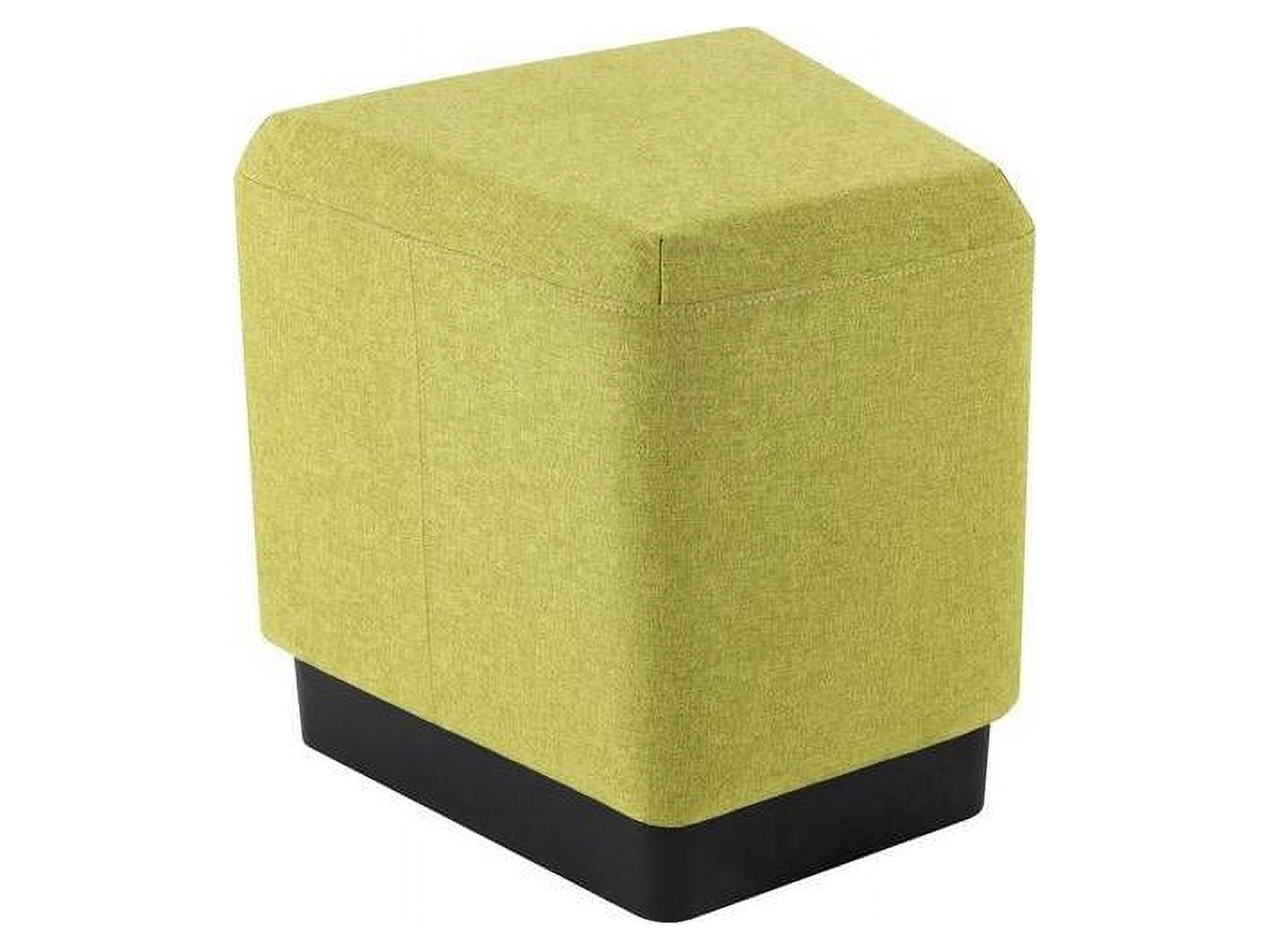 Lorell Contemporary 17" Rectangular Foot Stool - Fabric Green Seat - 16 ...