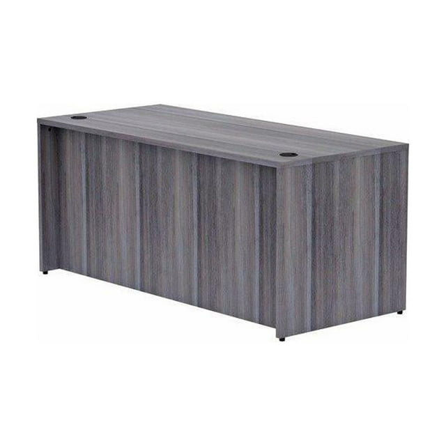 Lorell Desk Shell, Rectangular, 66"X30"X29-1/2", Weathered Charcoal ...