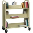 Lorell Double Sided Book Cart 6 Shelf 200lbs Capacity 5" Caster Size ...