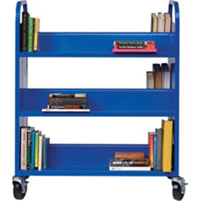 Lorell Double-Sided Book Cart - Black - Walmart.com
