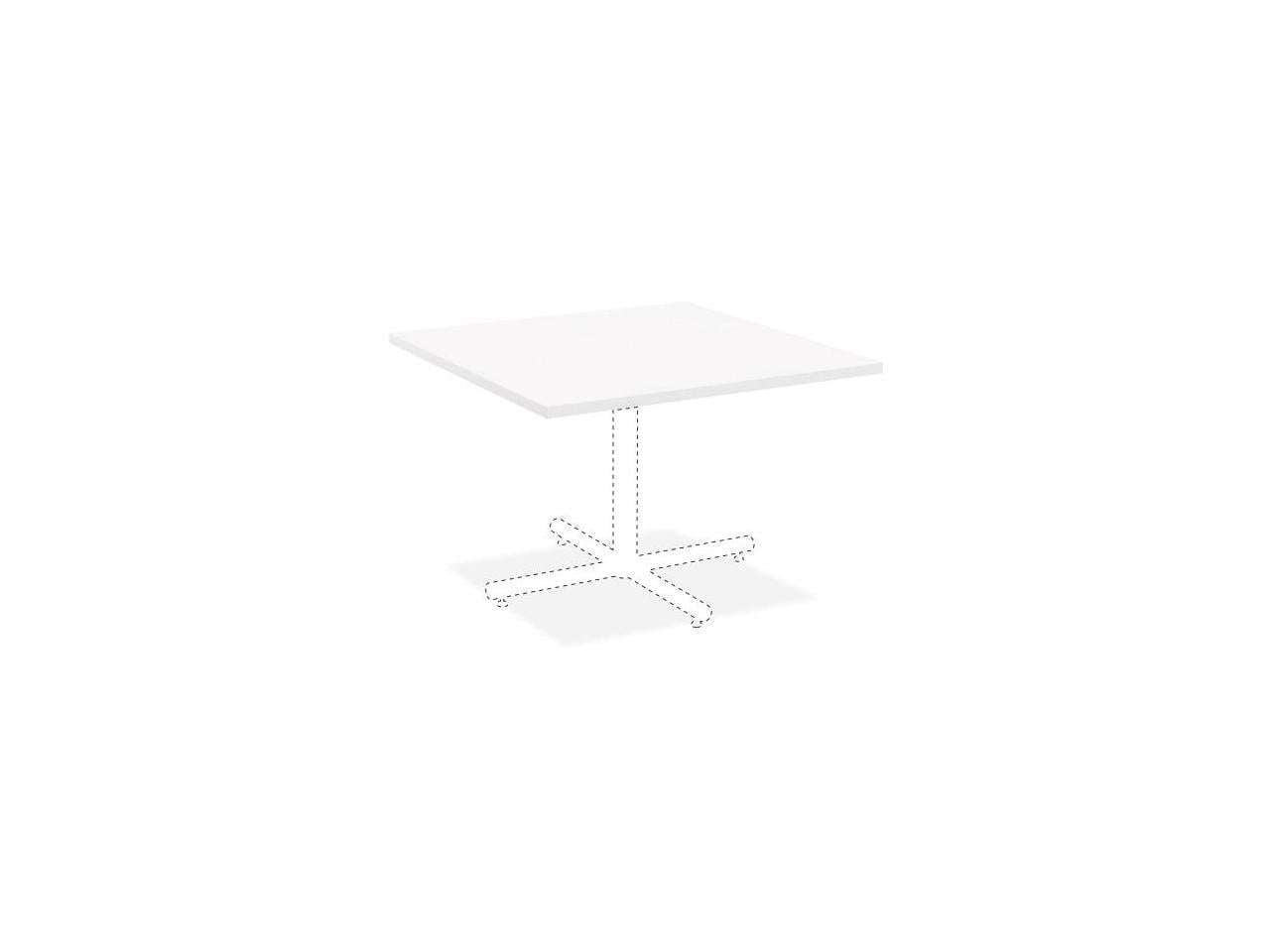 Lorell Hospitality White Laminate Square Tabletop High Pressure ...