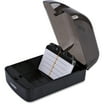 TELINDEX Desk Address Card File, Holds 500 Cards, Graphite/Black ...