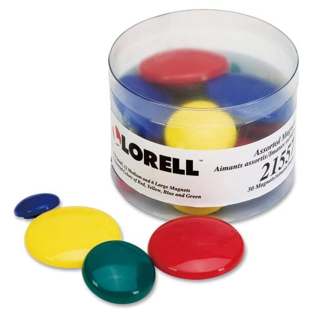 Lorell, LLR21557, Magnets Assortment, 30 / Pack, Assorted - Walmart.com