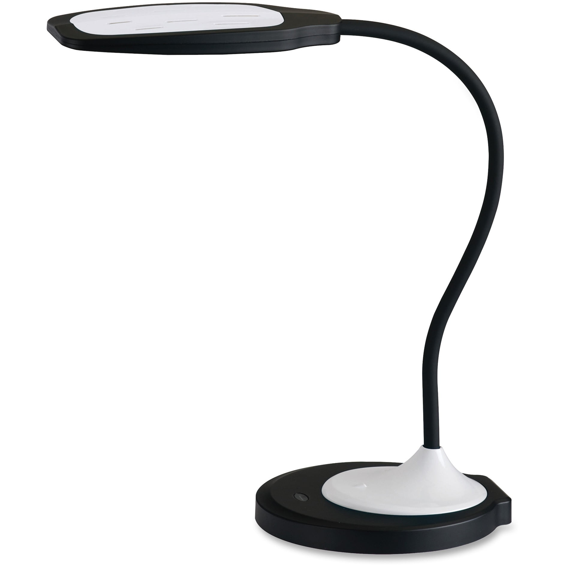 Lorell, LLR21598, USB Charger LED Table Lamp, 1 Each, White - Walmart.com