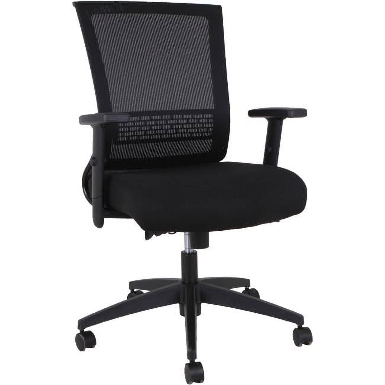 Lorell LLR42176 Mid-back Mesh Chair, Black - Walmart.com