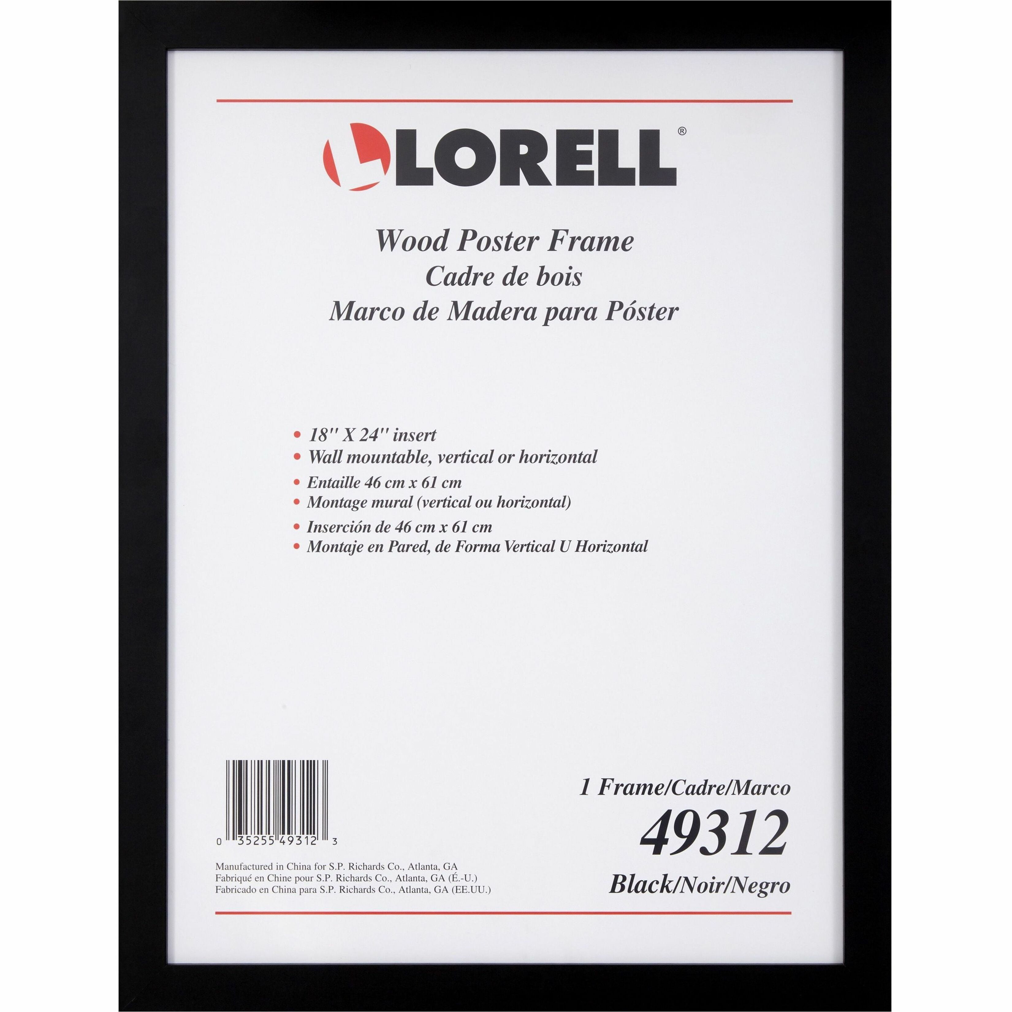 Lorell, LLR49312, Wide Frame, 1 Pack, Black - Walmart.com