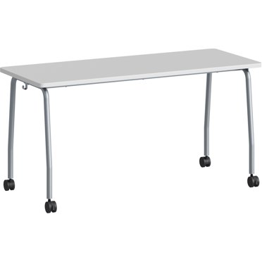 BizChair 5-Foot Folding Training Table, Granite White, Waterproof ...