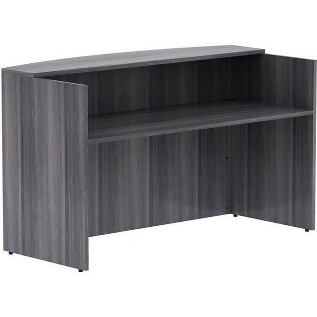 Lorell LLR69595 72 in. Weathered Charcoal Laminate Reception Desk ...