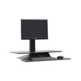 Lorell Sit-to-Stand Electric Desk Riser, Adjustable Height, Black ...