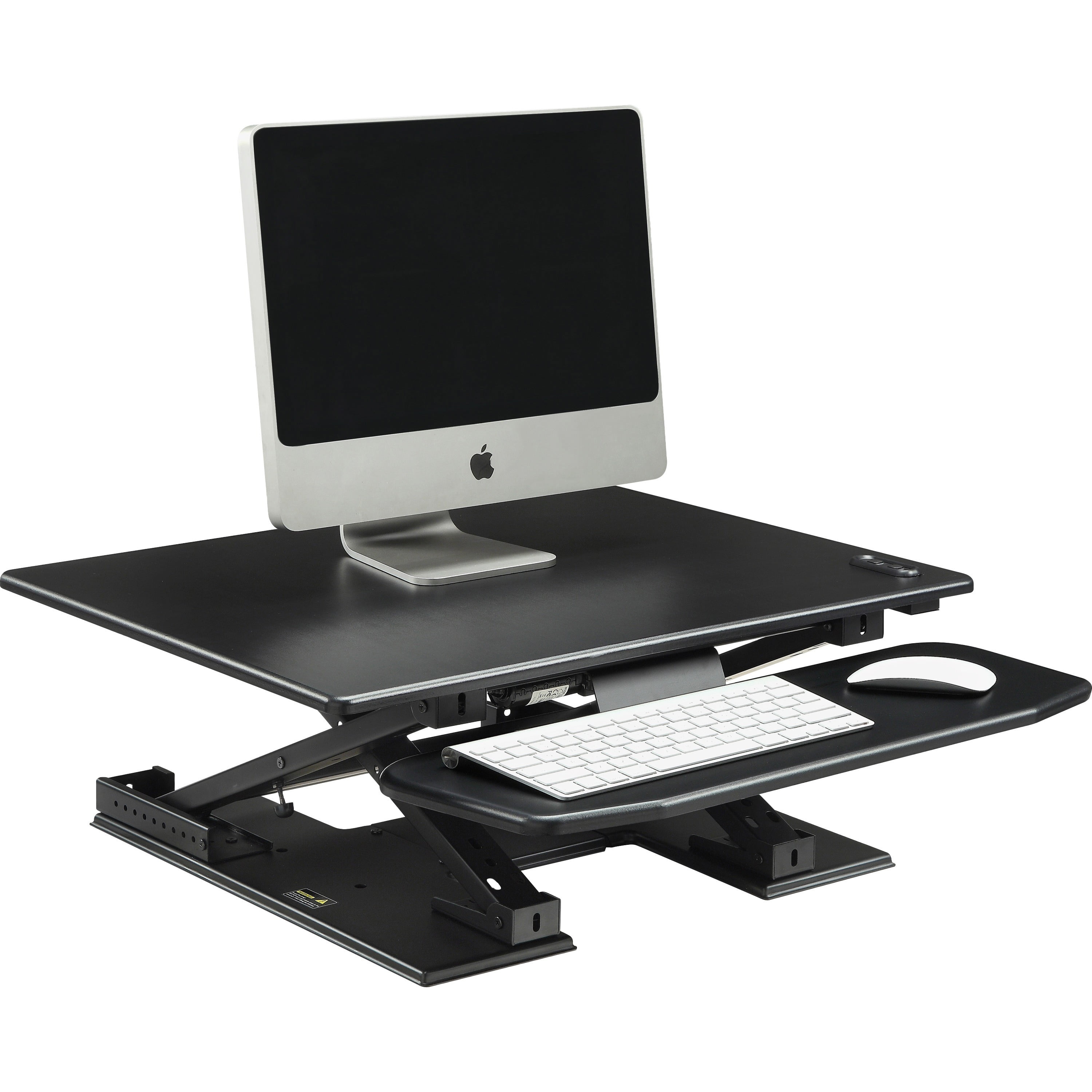 Lorell Adjustable Height Standing Computer Desk Riser, Electric, Black ...