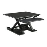 Lorell Adjustable Height Standing Computer Desk Riser, Electric, Black ...