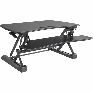 Lorell, LLR99759, Deluxe Adjustable Desk Riser, 1 Each, Black - Walmart.com