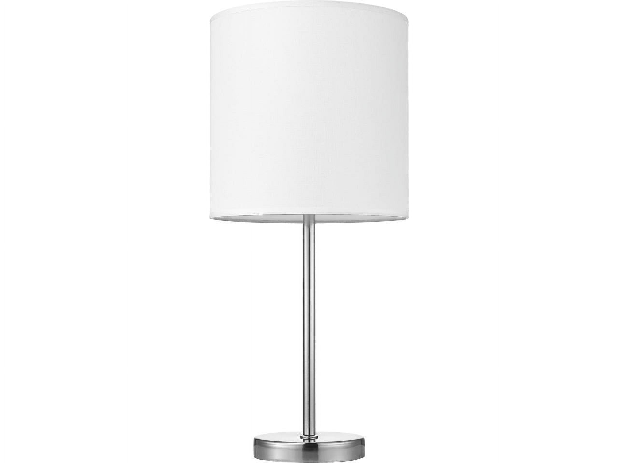 Lorell, LLR99966, 10-watt LED Bulb Table Lamp, 1 Each, Silver,White ...