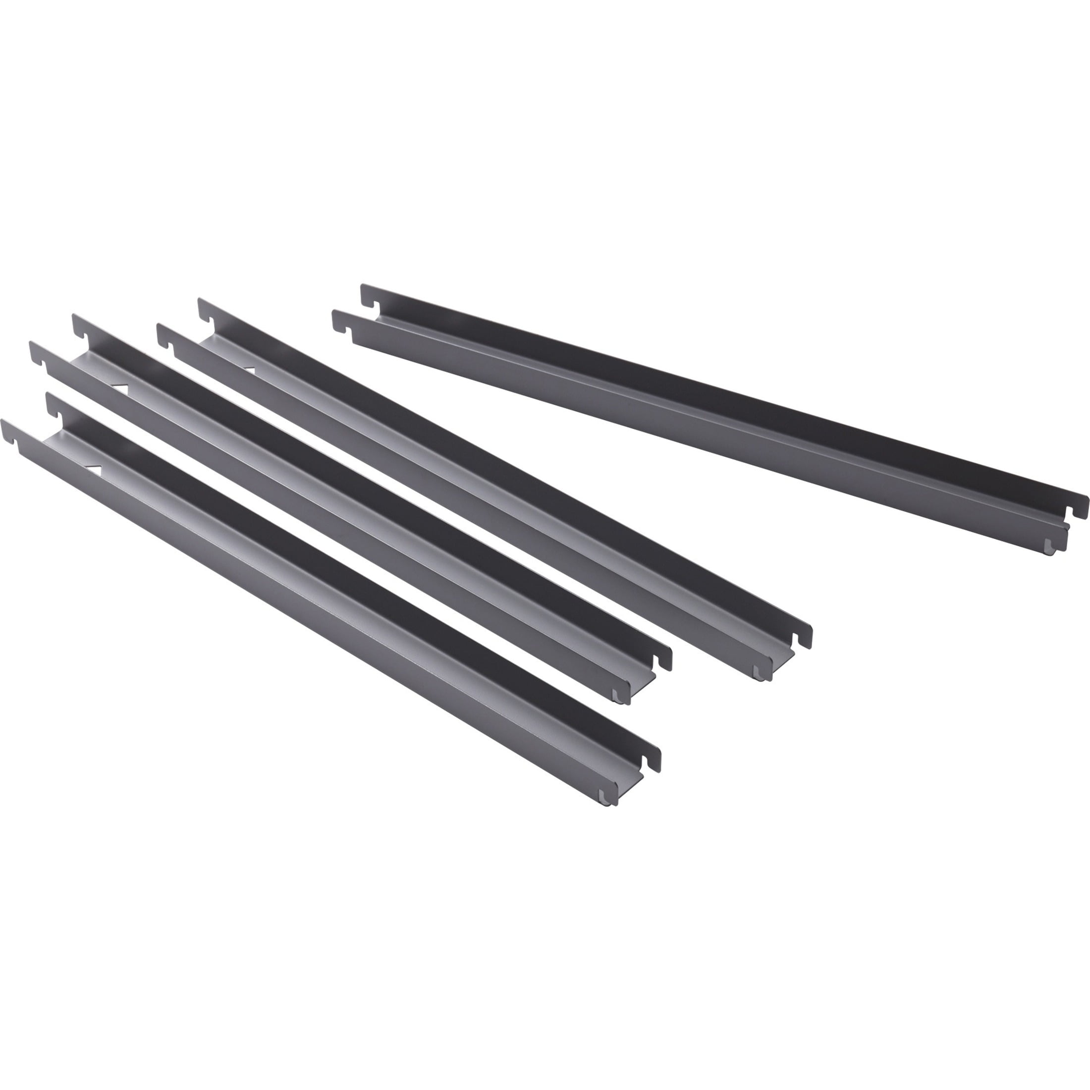 Lorell Lateral File Rail Kit, Front-to-Back Filing, Plastic, Platinum ...