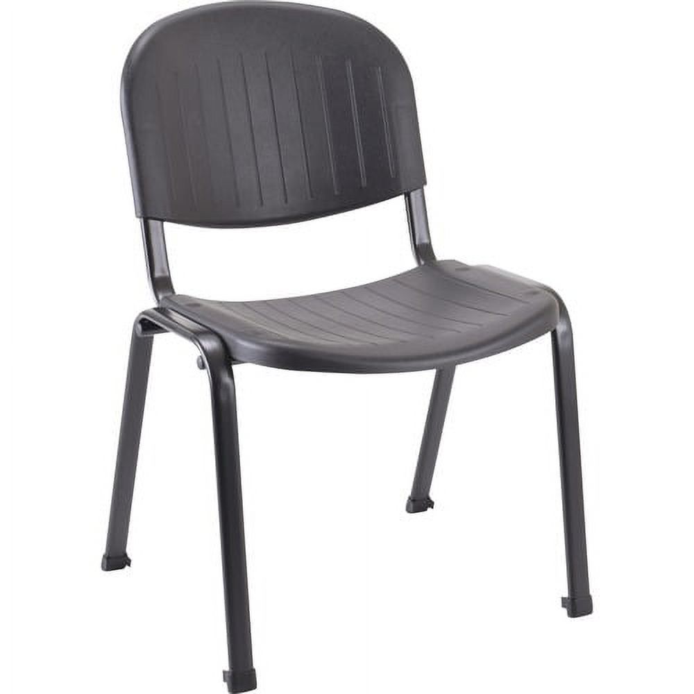 Lorell Low Back Stack Chair - Polypropylene Seat - Polypropylene Back ...
