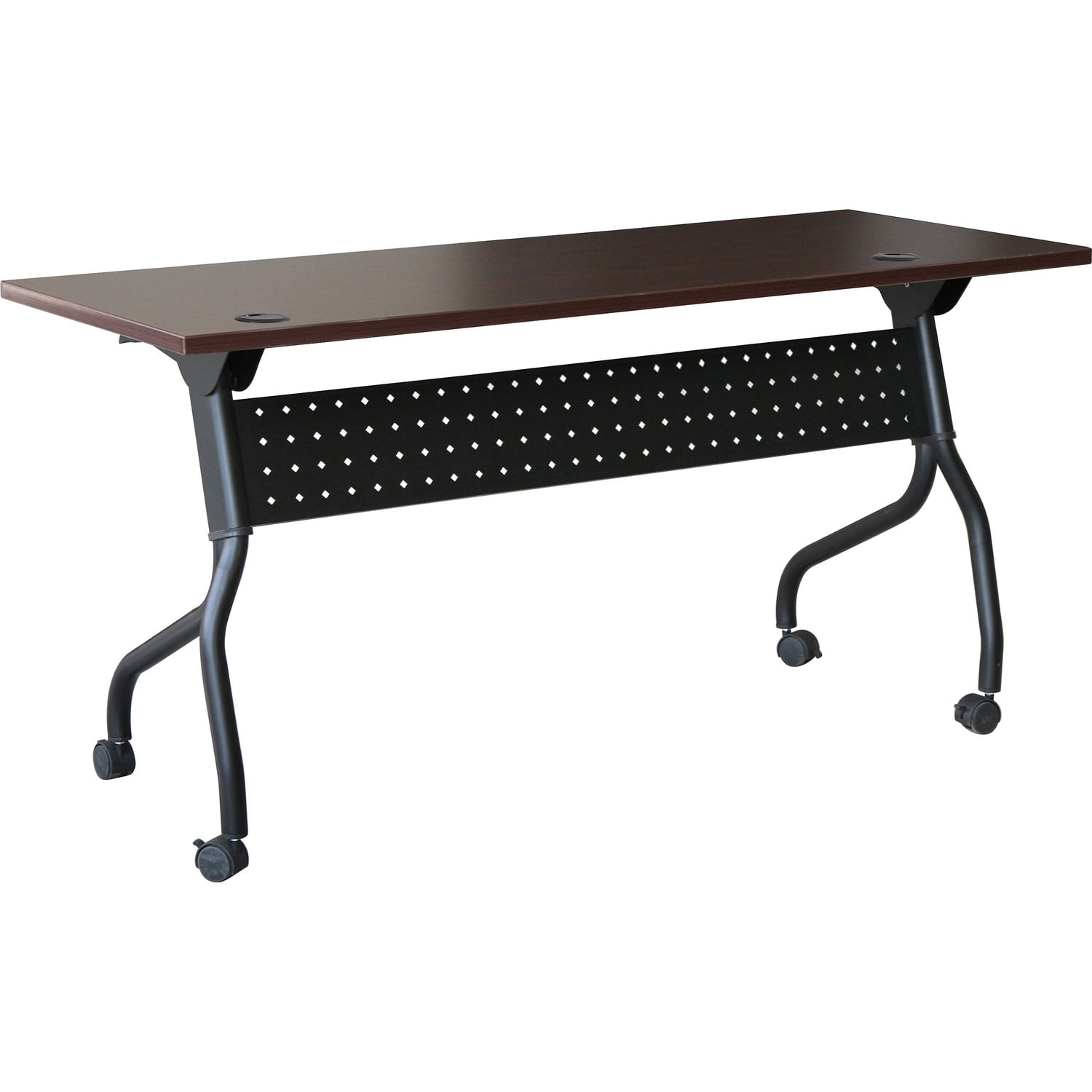 Lorell Office Preference Series Mahogany Flip Top Training Table ...