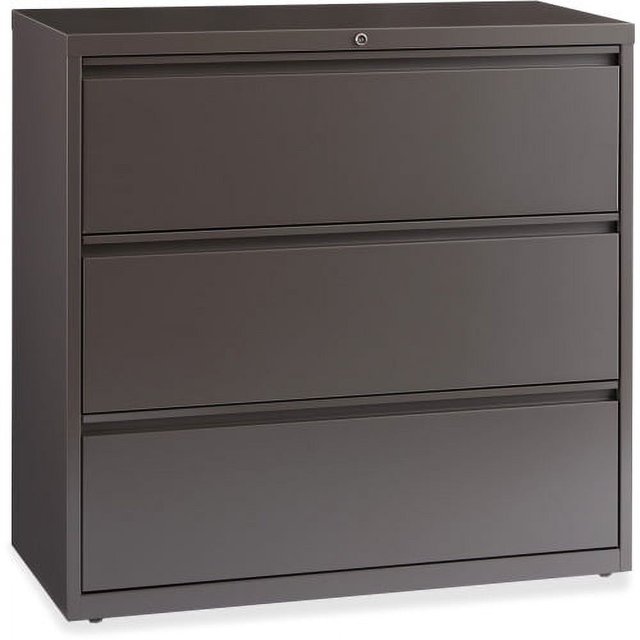 Lorell Medium Tone Lateral File - 3-Drawer - 42" x 18.6" x 40.3" - 3 x ...