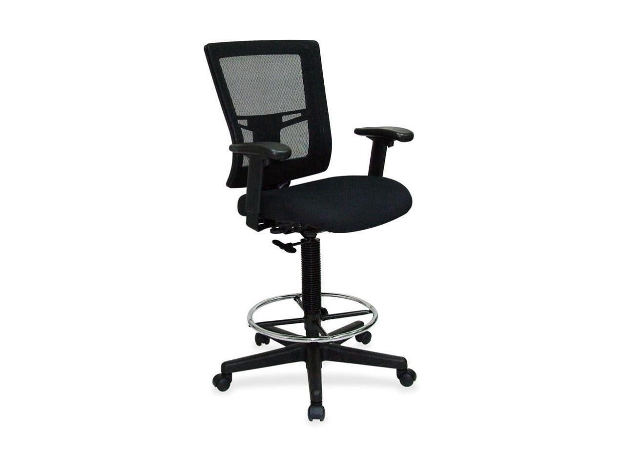 Lorell Drafting Stool Chair 27"x25"x48" Black 43100 - Walmart.com
